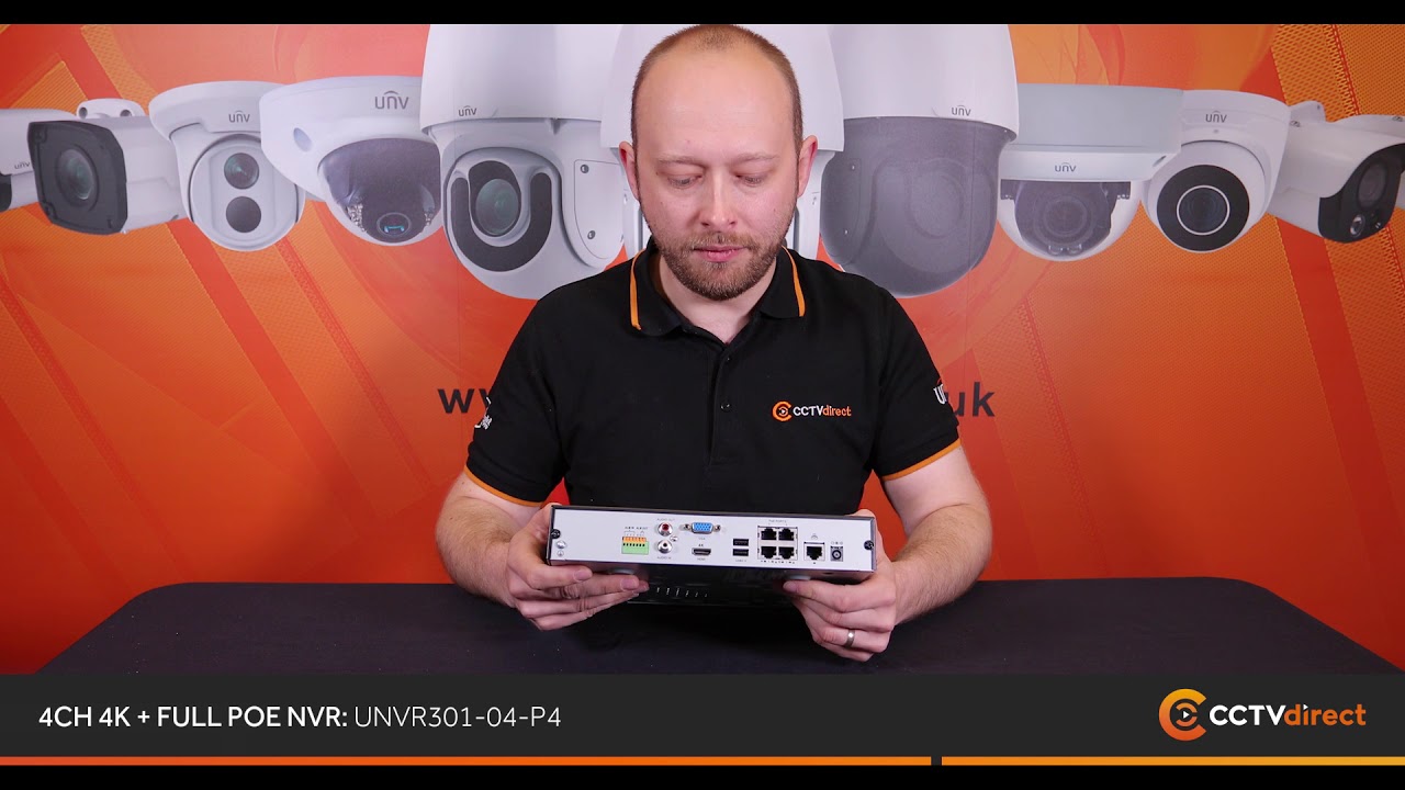 UNV 4 Channel 4K Network Video Recorder Unboxing - YouTube