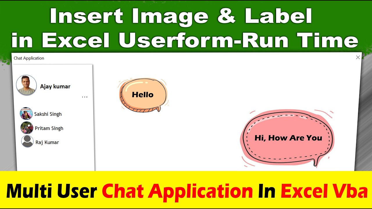 Excel Vba How To Create Multiuser Software With Access Database Chat Applications Pt5 Youtube