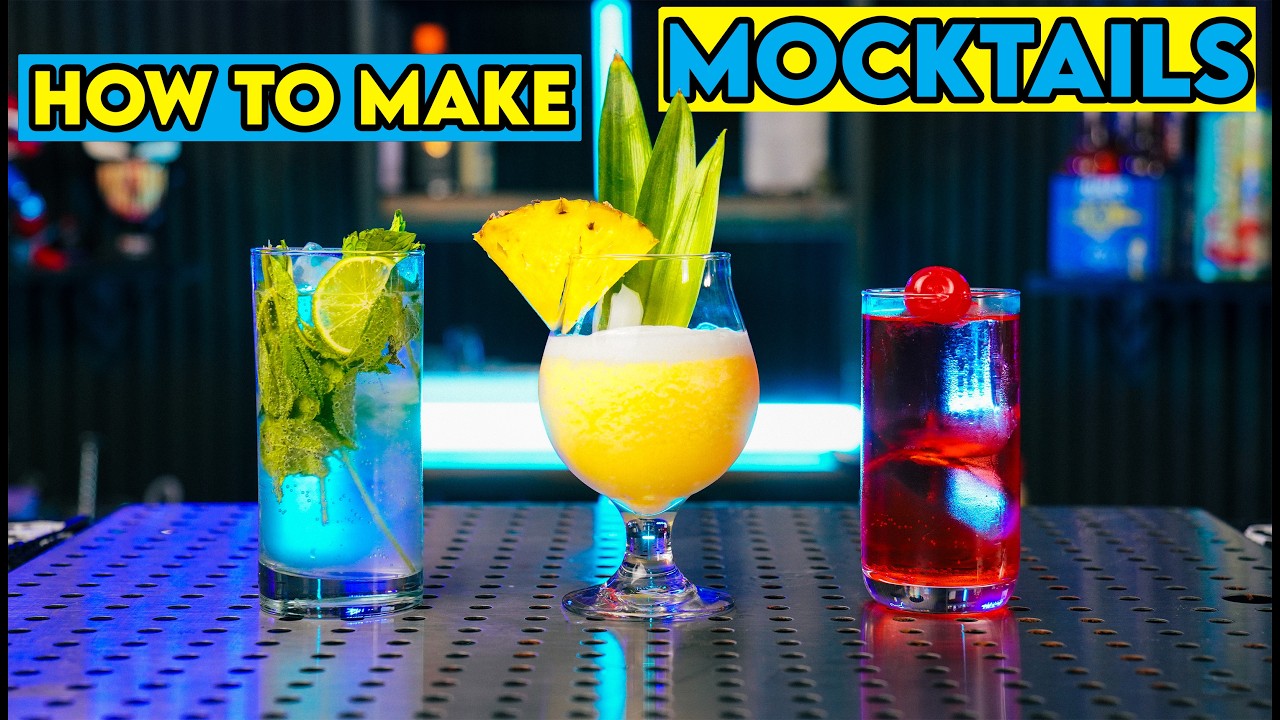 Easy Classic Mocktails at Home | Refreshing Non-Alcoholic Tutorial ...