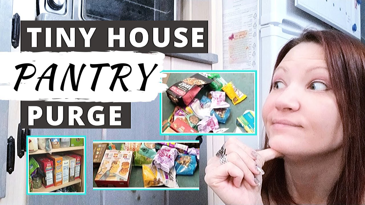 TINY HOUSE PANTRY PURGE: Cleaning And Organizing My Pantry - YouTube