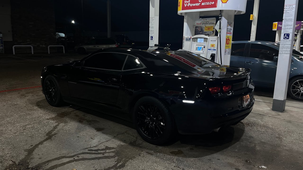 MURDERED OUT CAMARO SS POV NIGHT DRIVE - YouTube