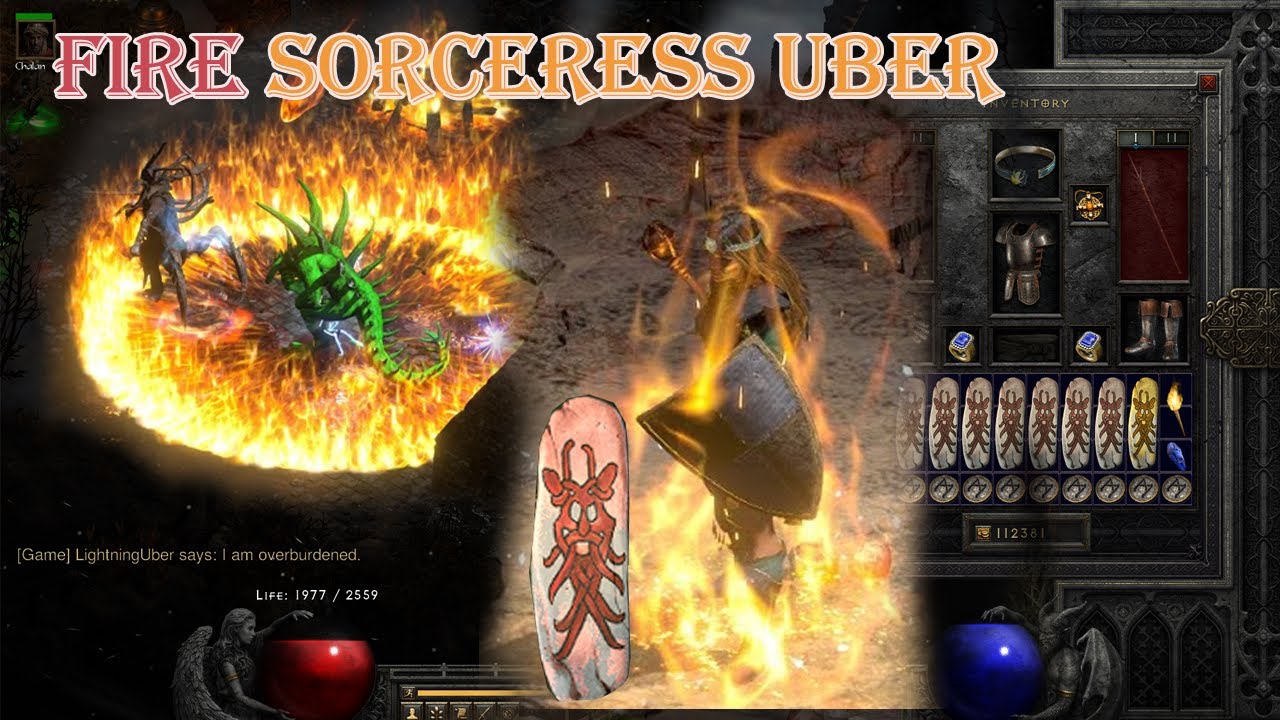 Diablo II Resurrected - Fire Sorceress Build Uber Tristram - YouTube