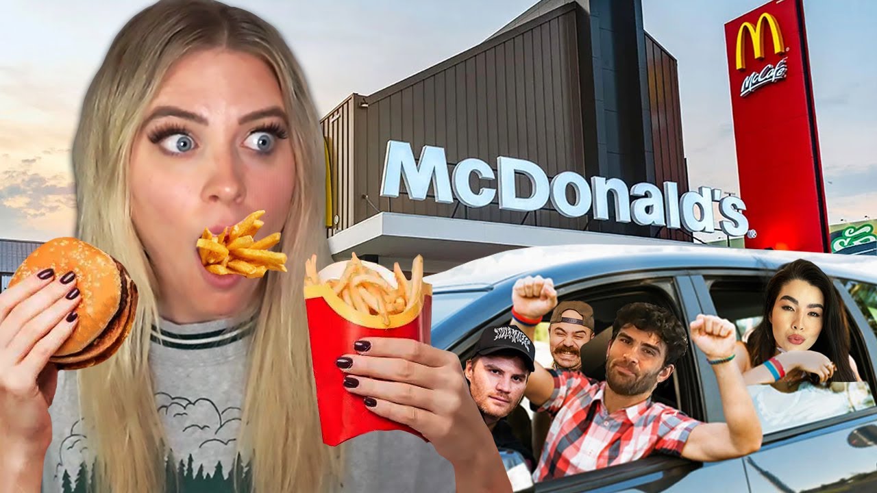 We challenged the biggest streamers to a fast food competition - YouTube