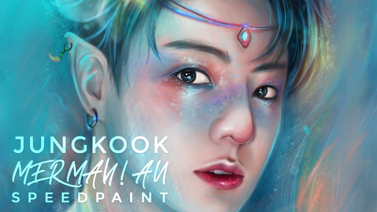 [SPEEDPAINT] JUNGKOOK - Merman!au for Mermay - YouTube