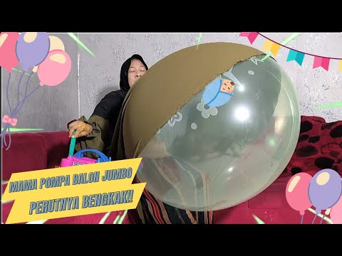 MAMA POMPA BALON JUMBO PERUTNYA MEMBESAR!! #hamilbalon #balloon #tiupbalon #funny
