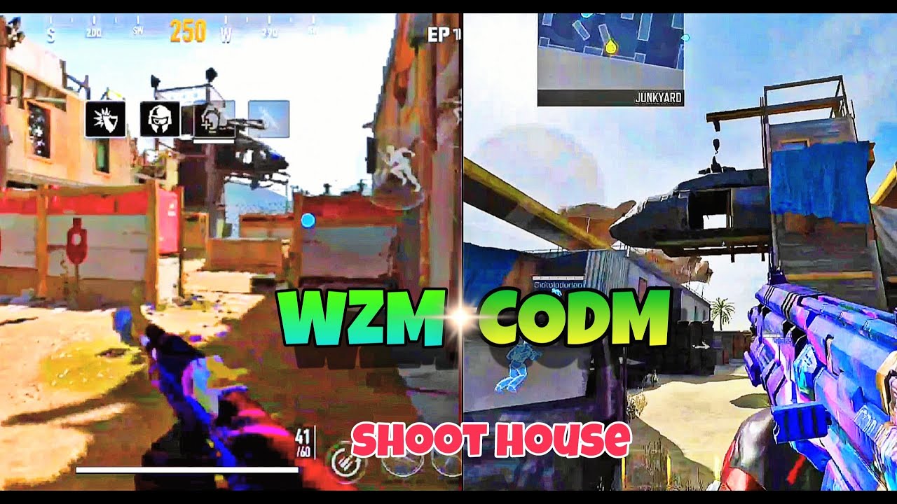 Warzone vs cod mobile shoot house map comparison - YouTube