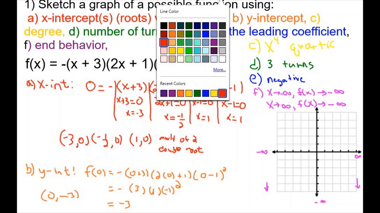 04.3 - Entire Lesson - Solving Polynomials Graphically and Solving ...