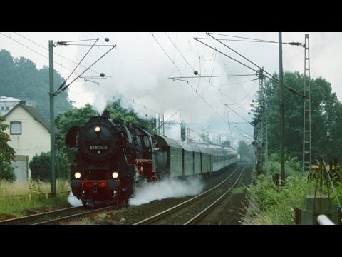 Dampflok 52 8134 mit 11-Wagen-Zug on Tour -Teil 1 (2001) - YouTube