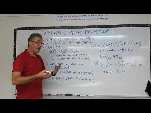 Another Quadratic Optimization Word Problem - YouTube