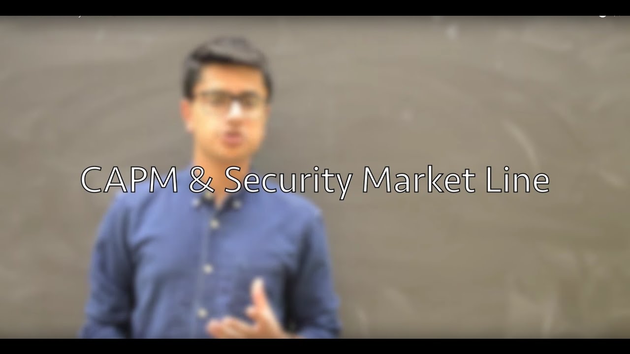 CAPM & The Security Market Line - YouTube