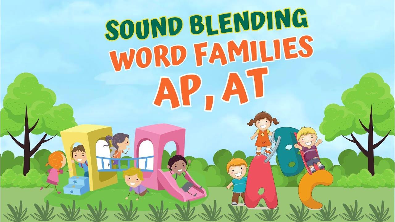 Sound Blending of Word Families AP,AT - YouTube