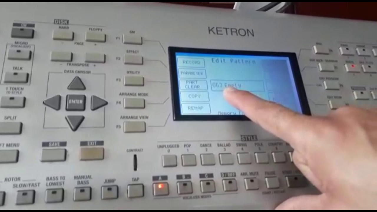 SD5 KETRON Configurando pra gravar um ritimo - YouTube