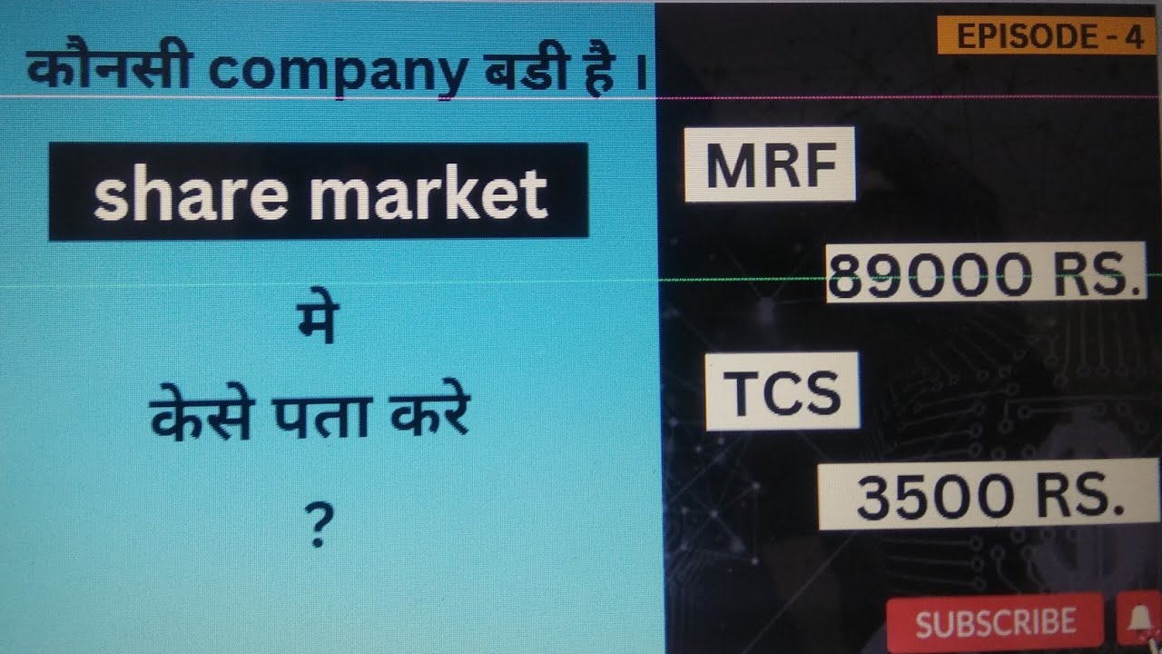 How To Know Size Of The Company In Share Market zero To Hero Episode 4 YouTube How To Know Size Of The Company In Share Market zero To Hero Episode 4 YouTube