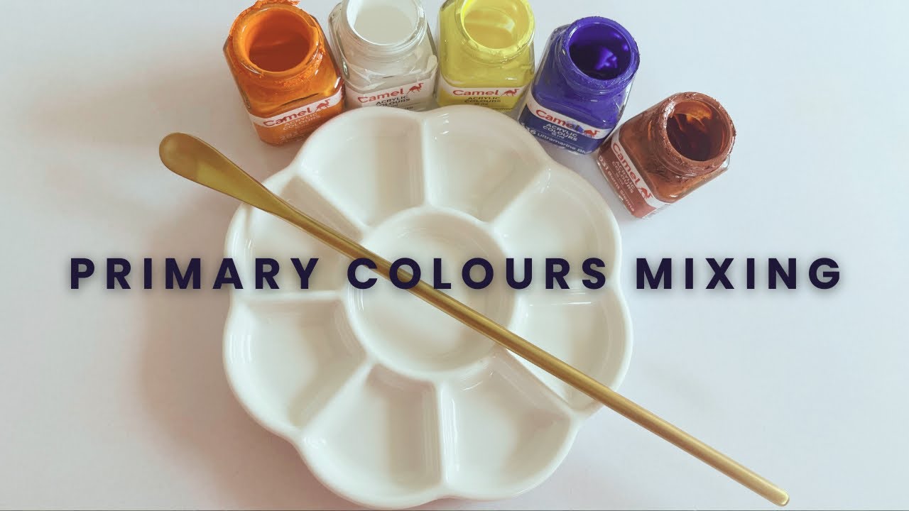Making 9 primary colours with 5 unique colours #mixingcolours# ...