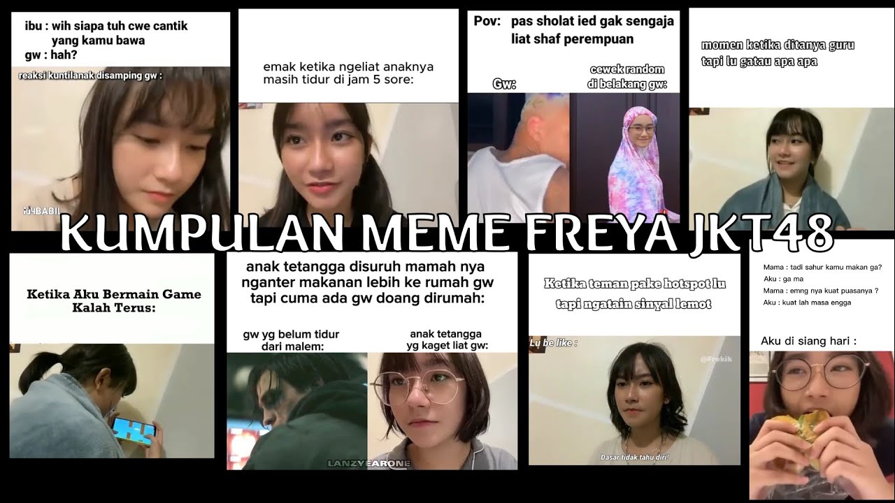 Kumpulan meme FREYA JKT48 viral TIKTOK - YouTube