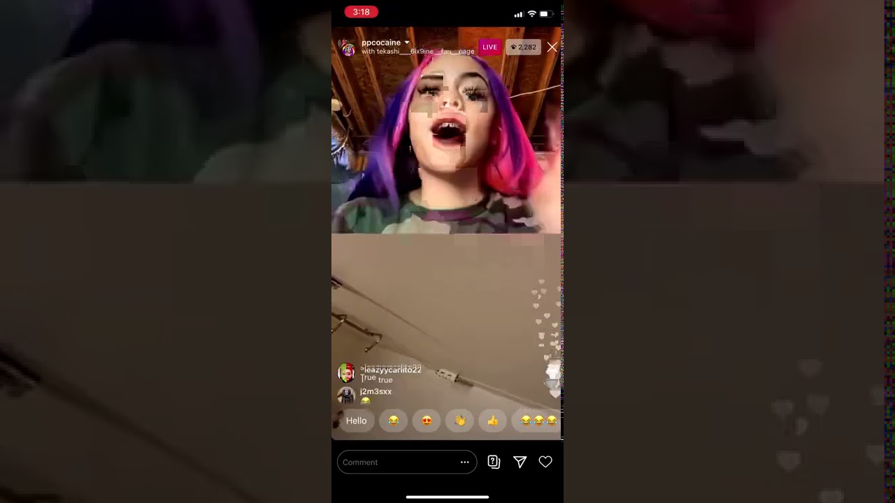 PPCOCAINE Gets In Beef On IG Live With A 6IX9INE Fan!! - YouTube