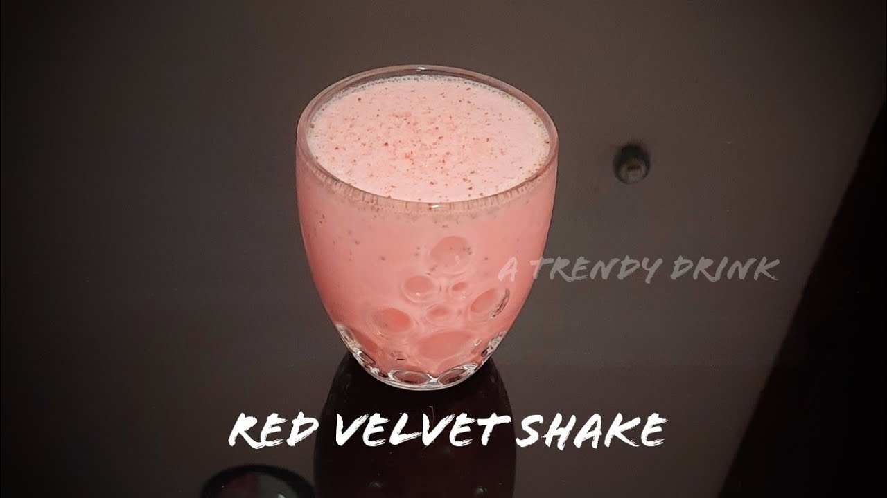 Red Velvet Milk Shake/ Red Velvet Shake/ Valentines Day Recipe ♥/ A ...