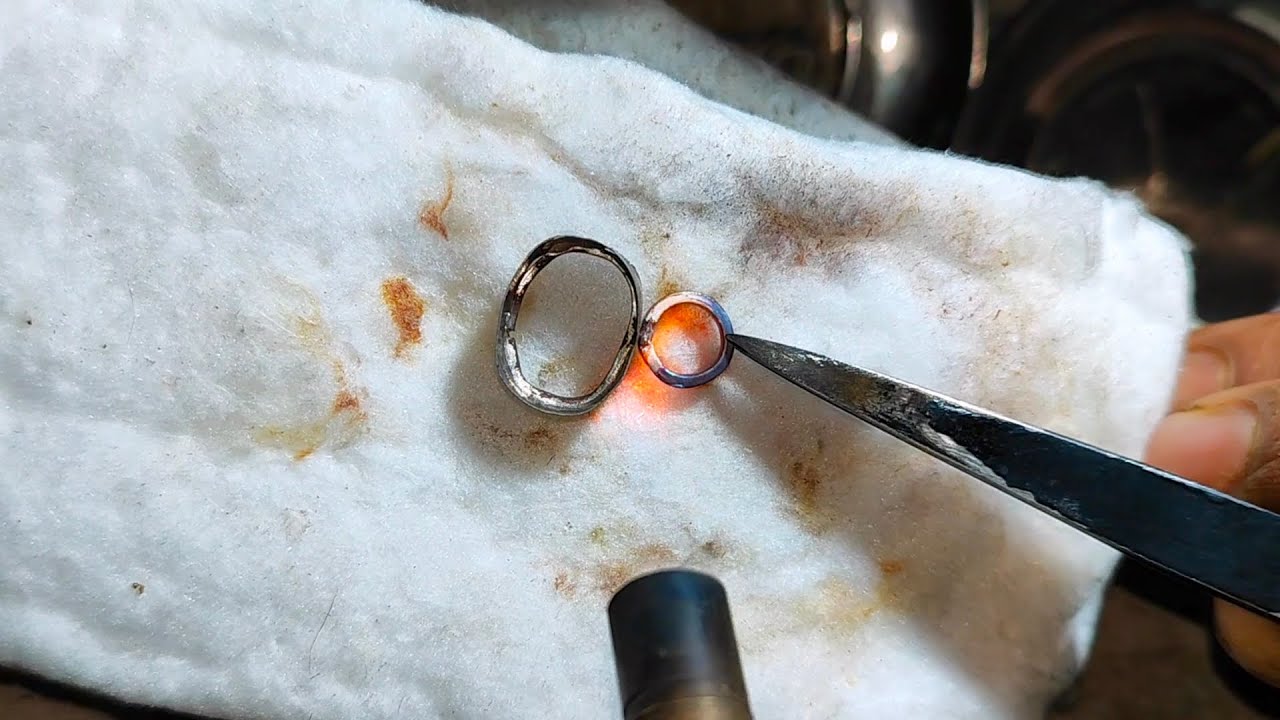 How to make Silver Ring and Bracelet | Silver Ring Making | Silver ...