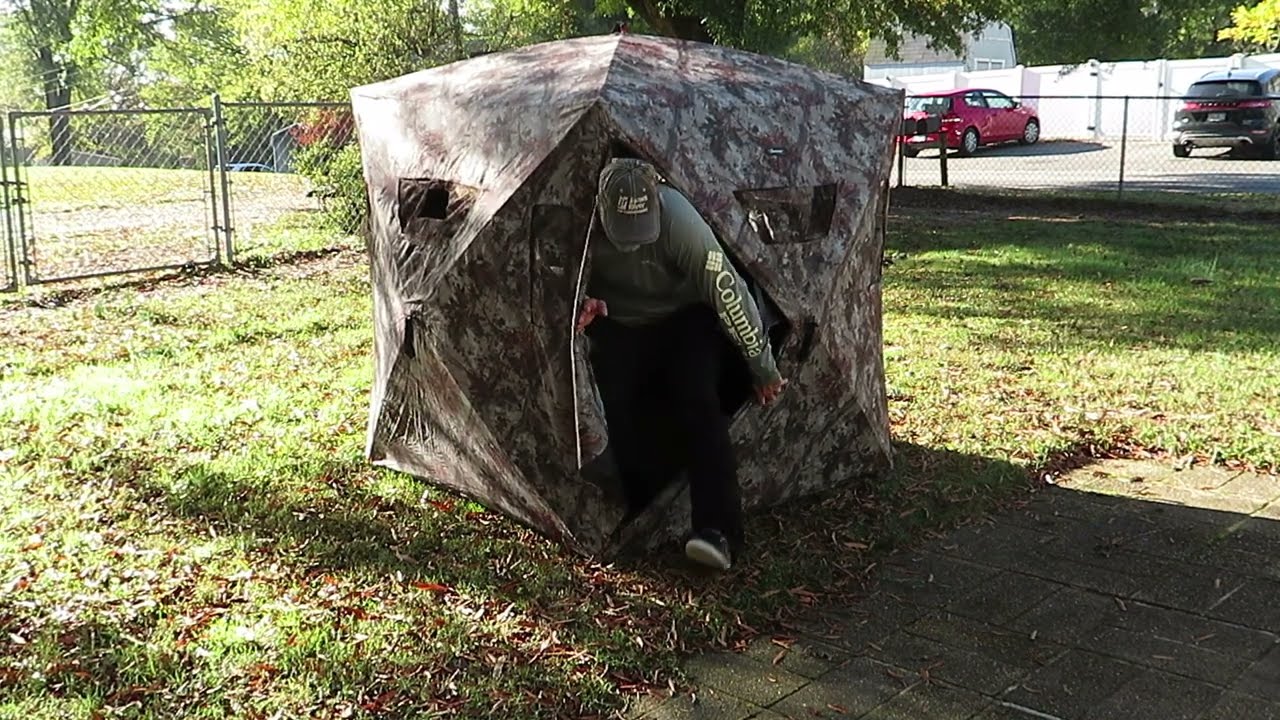 Ameristep Brickhouse Blind Setup and Takedown! - YouTube