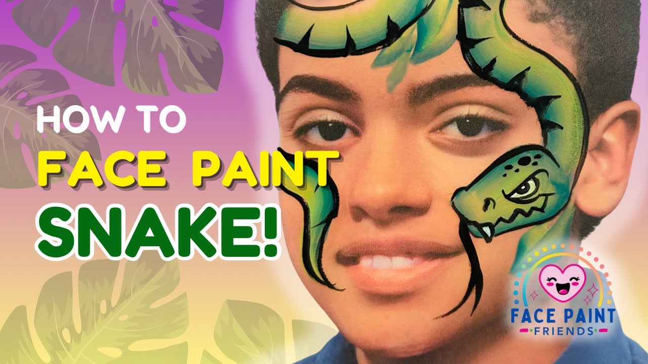 Snake Face Paint Tutorial with Fast Demo 💨 - YouTube