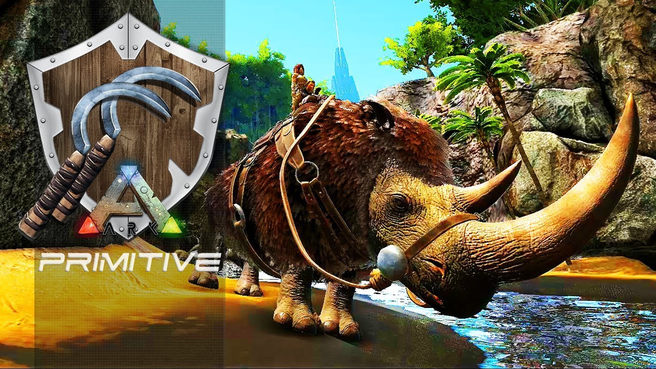 ARK PRIMITIVE T2 EP33 - Wooly Rhino O Rinoceronte Do ARK! - YouTube