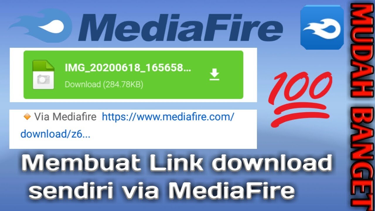 Cara membuat link download sendiri | MediaFire - YouTube