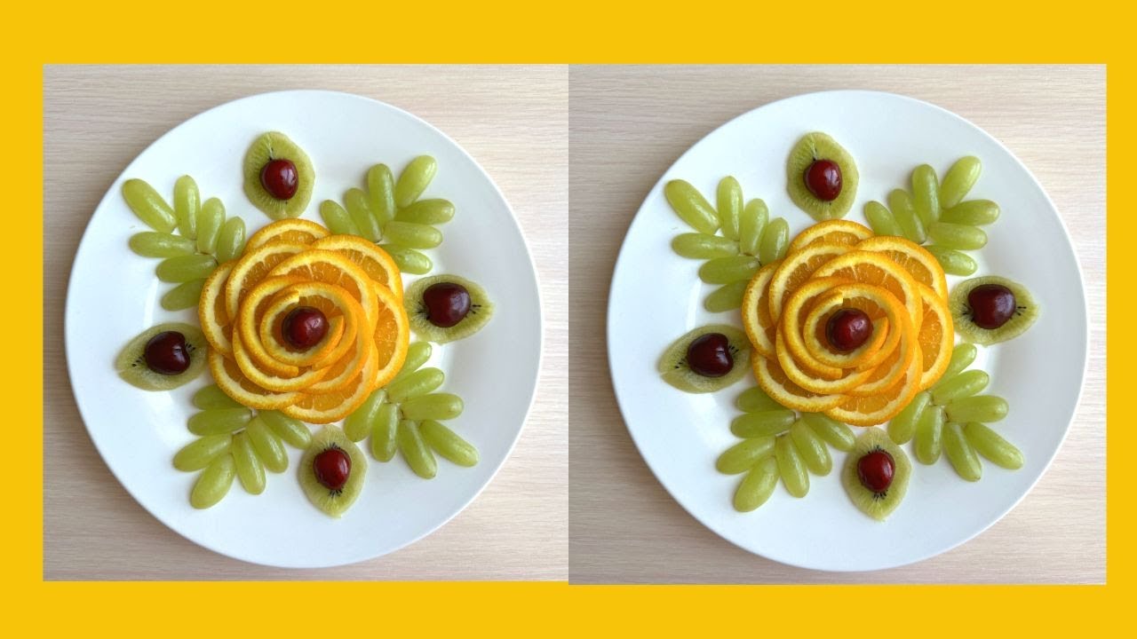 SO BEAUTIFUL FRUIT PLATES IN JUST 5 min THEY`RE FINISH - YouTube