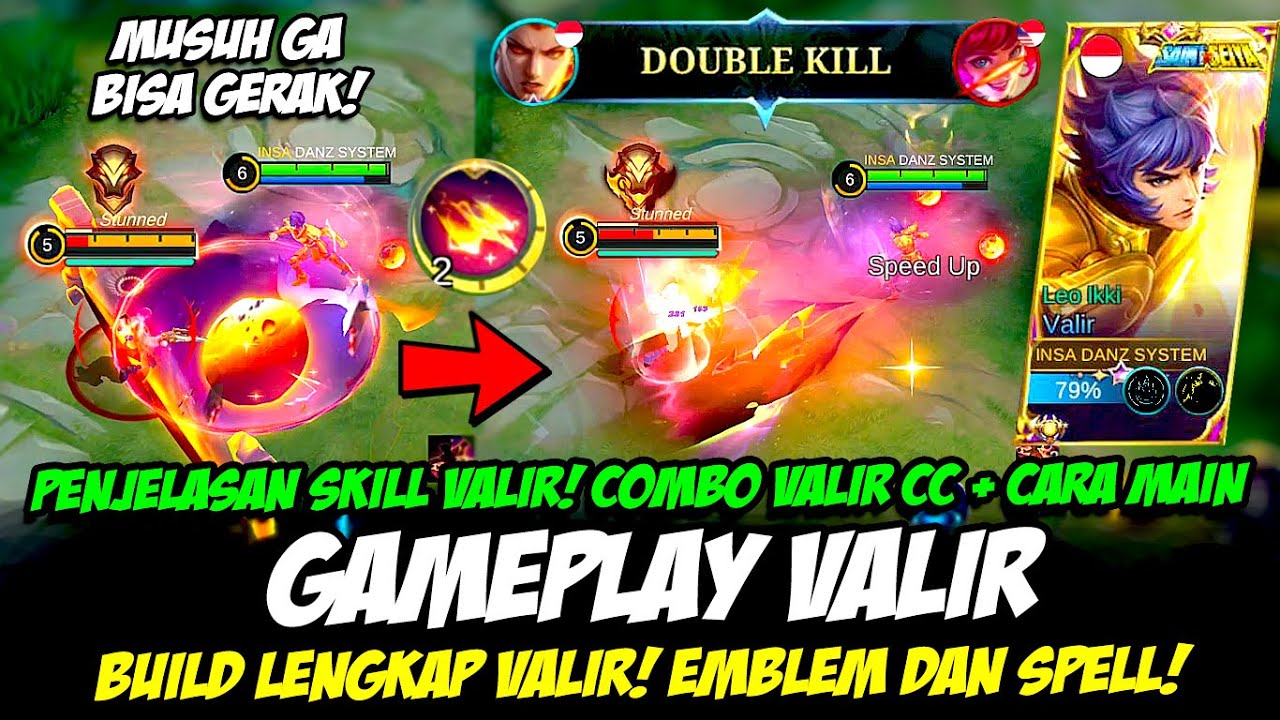 COMBO VALIR CC TERUS EMBLEM & BUILD VALIR TERSAKIT 2023 TUTORIAL & GAMEPLAY CARA MAIN VALIR ...
