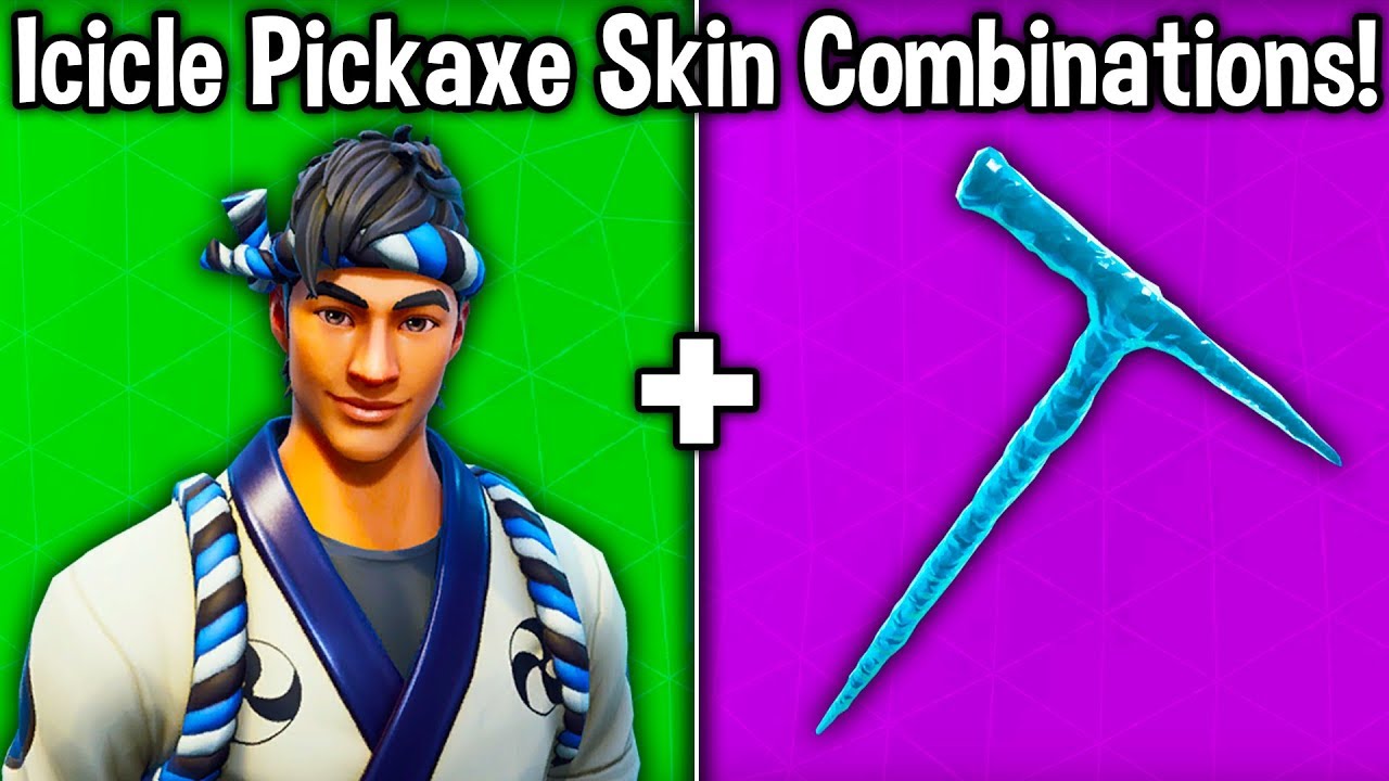10 BEST 'ICICLE PICKAXE' SKIN COMBINATIONS! (best pickaxe combos) - YouTube