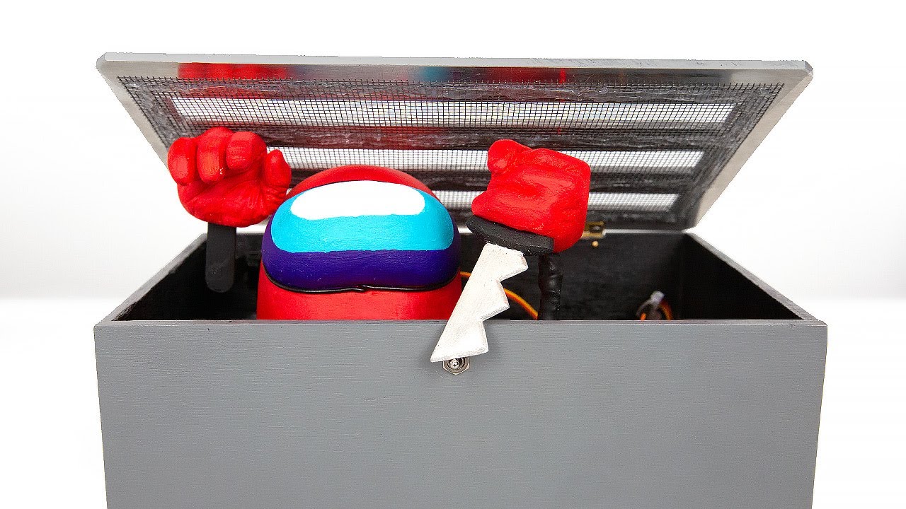 Mechanical Box With Hidden Impostor | AMONG US CRAFT - YouTube