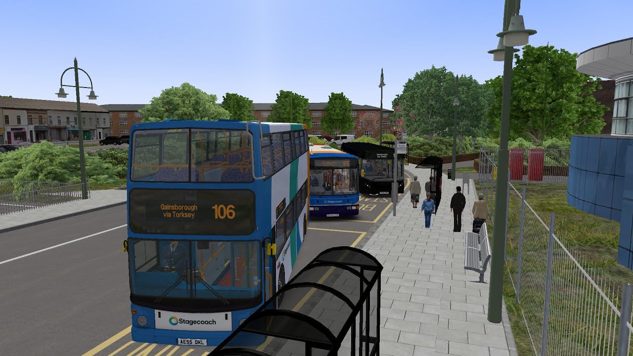 OMSI 2 route 95 QEHS - Retford Bus Station via Gainsborough Bus Station ...