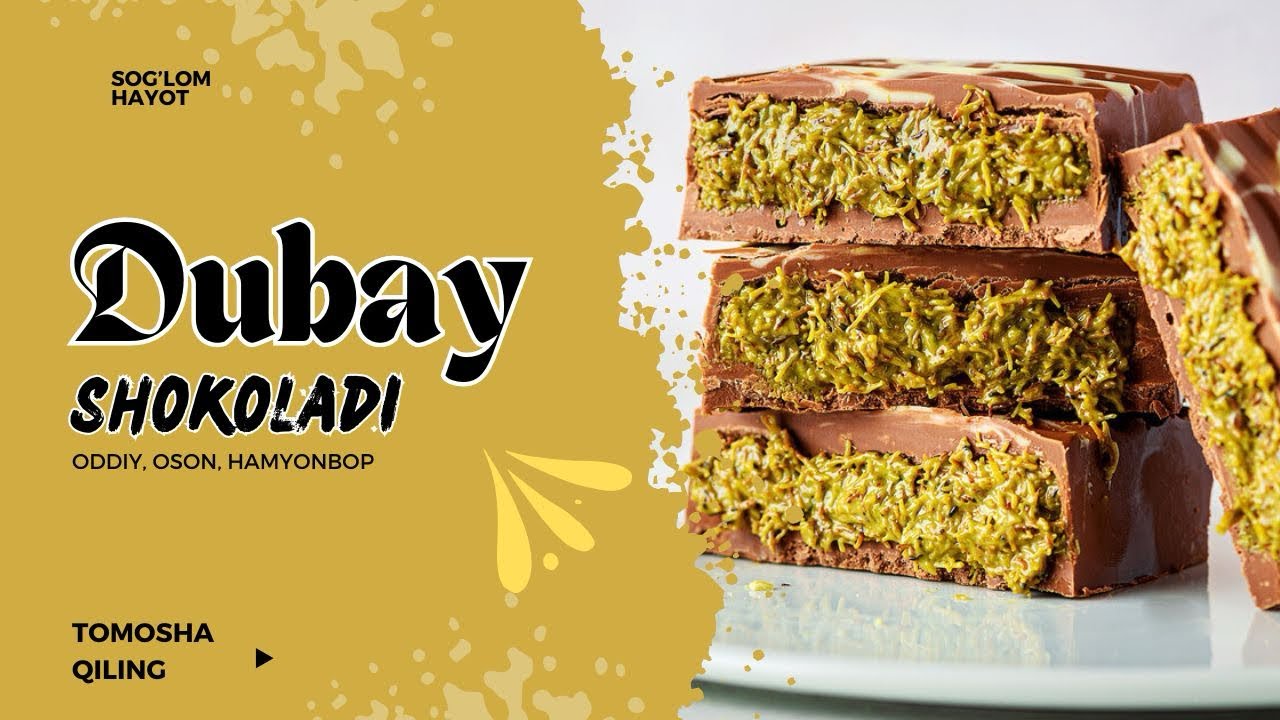 Dubai Schokolade. Dubay shokoladi. - YouTube