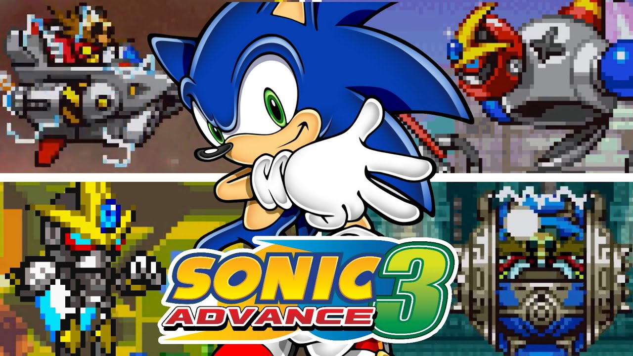Sonic Advance 3: All Bosses (As Sonic) - YouTube