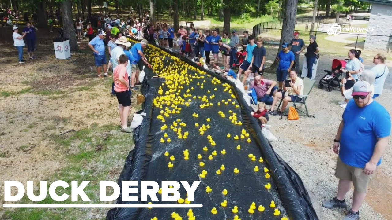 5000 Rubber Ducks Race at Bryant's 9th Annual Derby Festival - YouTube
