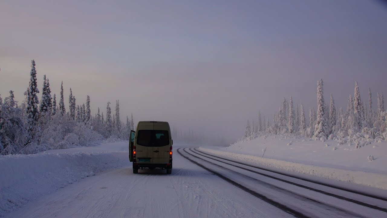 Sprinter 4x4 through Lapland in winter - YouTube