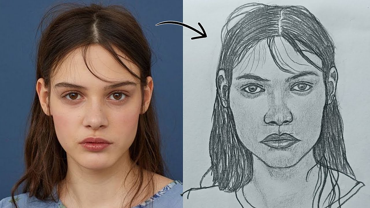 Hyper-Realistic Side Portrait Sketch | Full Tutorial for Beginners ...