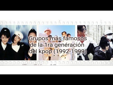 Grupos más famosos de la 1ra generación del K-pop (1992-1999) - YouTube