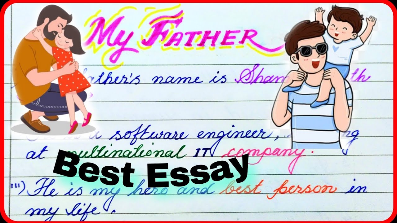 10 lines on my father | Father essay in english | Essay on father's day ...