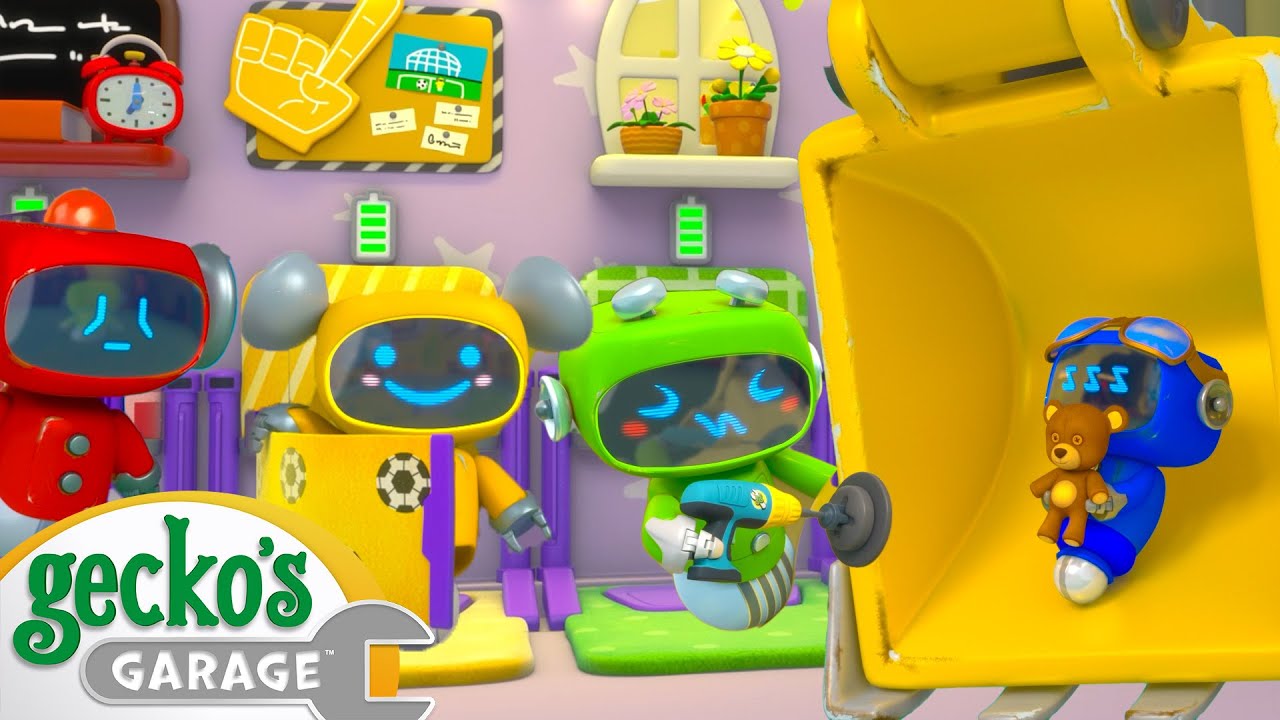 Sleepy Mechanicals | Gecko's Magical World | Animal & Vehicle Cartoons ...