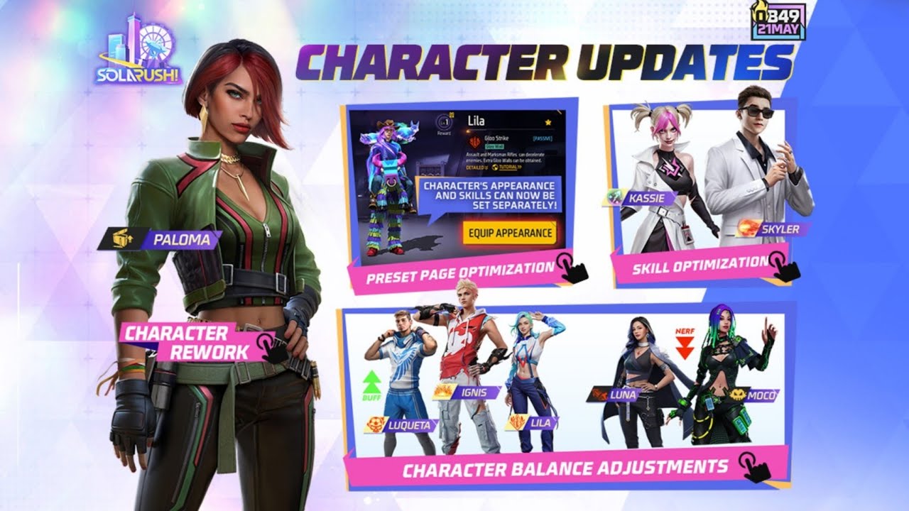 Free Fire OB49 Is Here || 8 Character Ability Changes Full Details 2025 ...