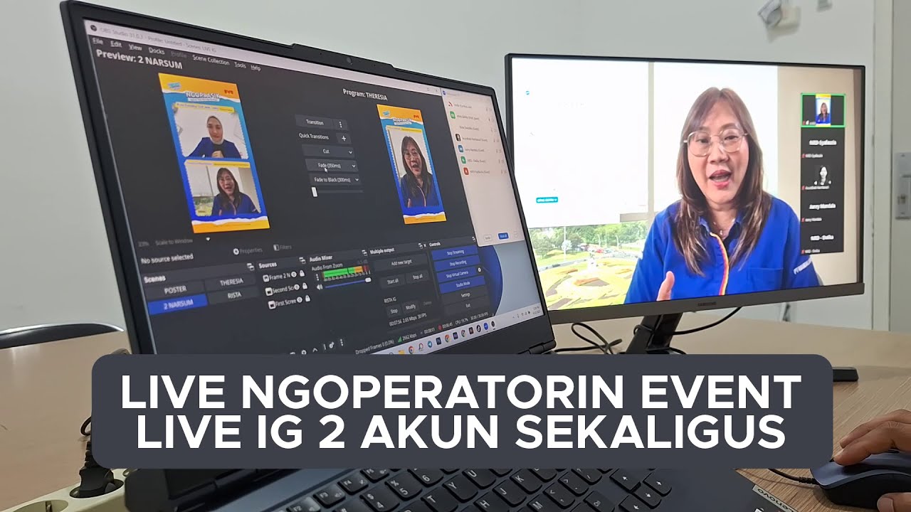 LIVE NGOPERATORIN EVENT ZOOM OBS IG LIVE 2 AKUN SEKALIGUS - YouTube