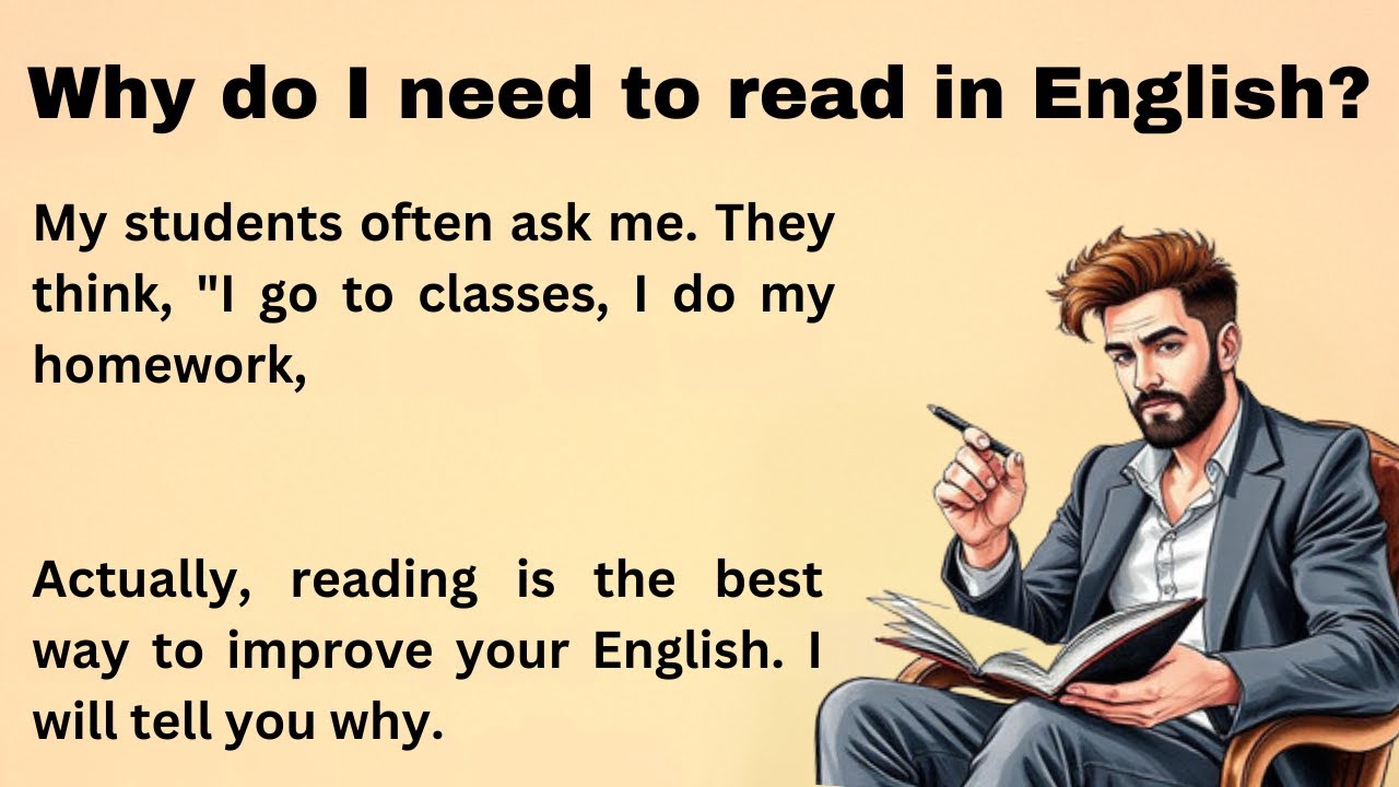 Why do I need to read in English? || English Speaking Practice || Why ...