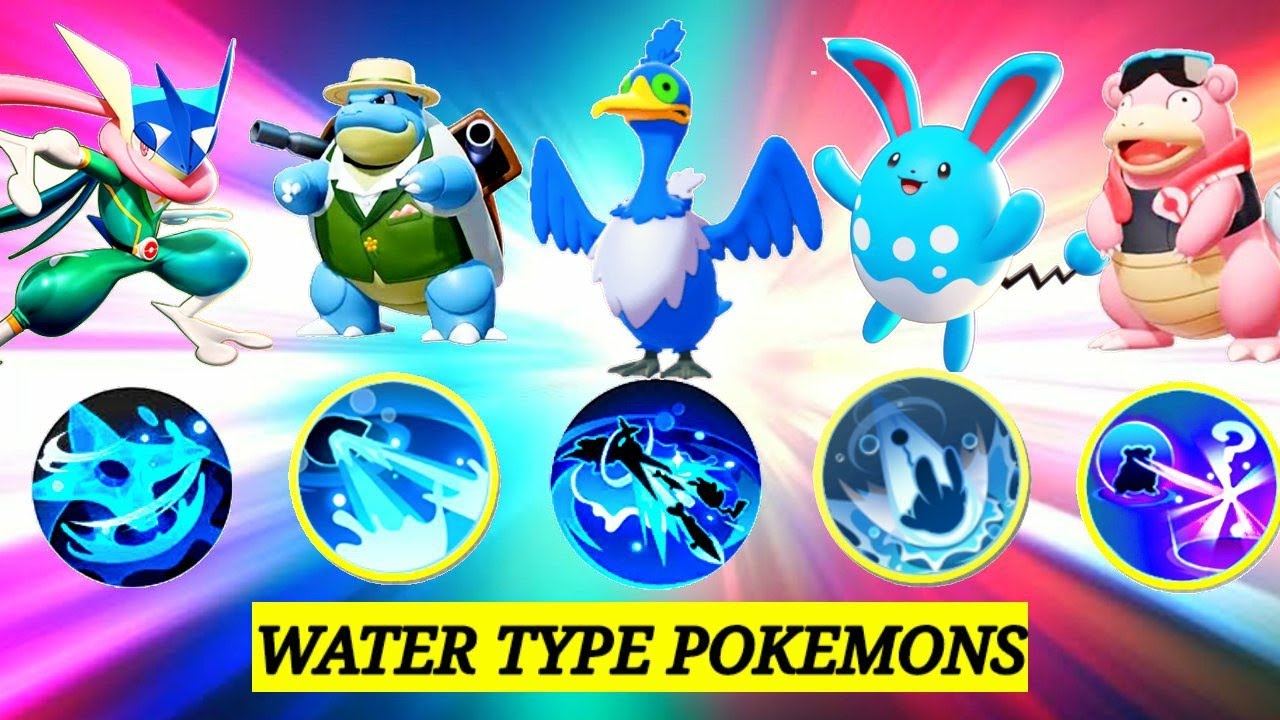 Water 🌊 Type Pokemon In Pokemon Unite || Highest Damage || Pokemon ...