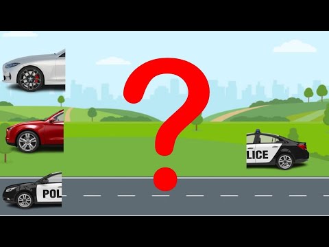 Match The Car Quiz 🚗 | Police Car Match Game Automotive knowledge ...
