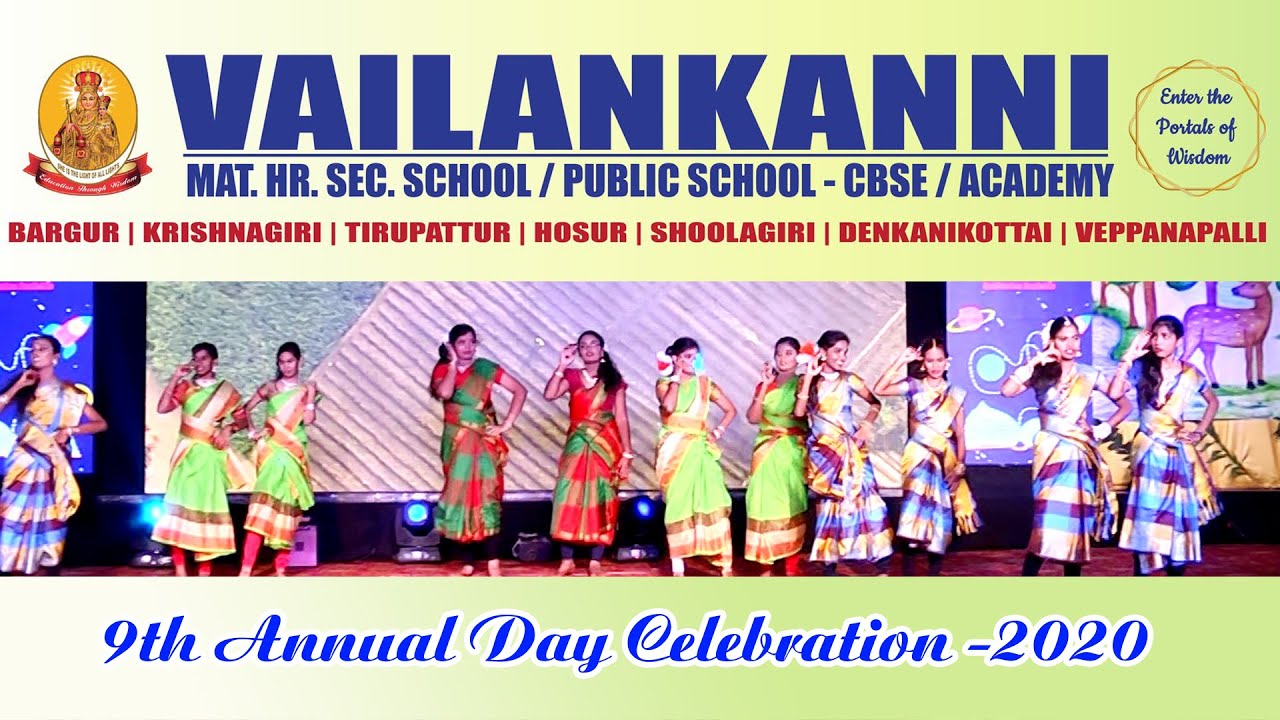 Vailankanni Public School - CBSE... Bargur - 2020.... 9th Annual Day ...