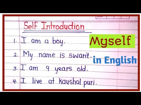 10 Lines about myself | Self introduction in english | मेरा परिचय in ...