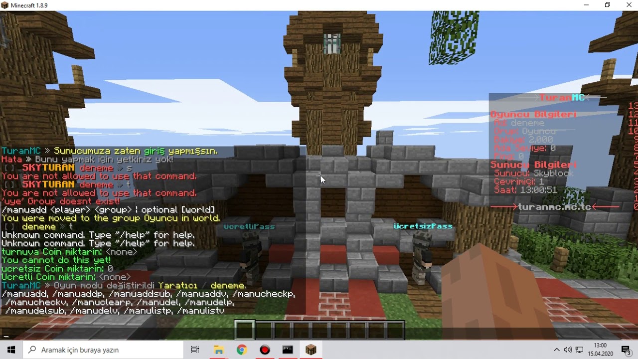 MİNECRAFT BEDAVA SKYBLOCK PLUGİN PAKETİ + MAP - YouTube