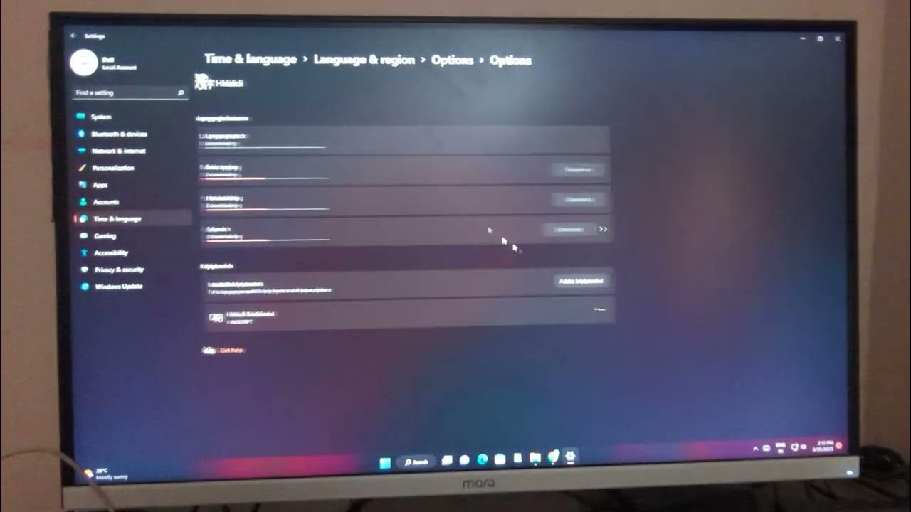 How to change keyboard language windows 11, add language windows 11 - YouTube