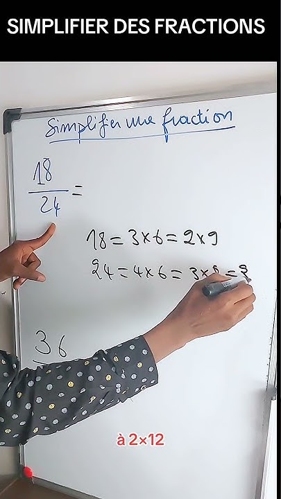Simplifier une fraction #maths #exam - YouTube