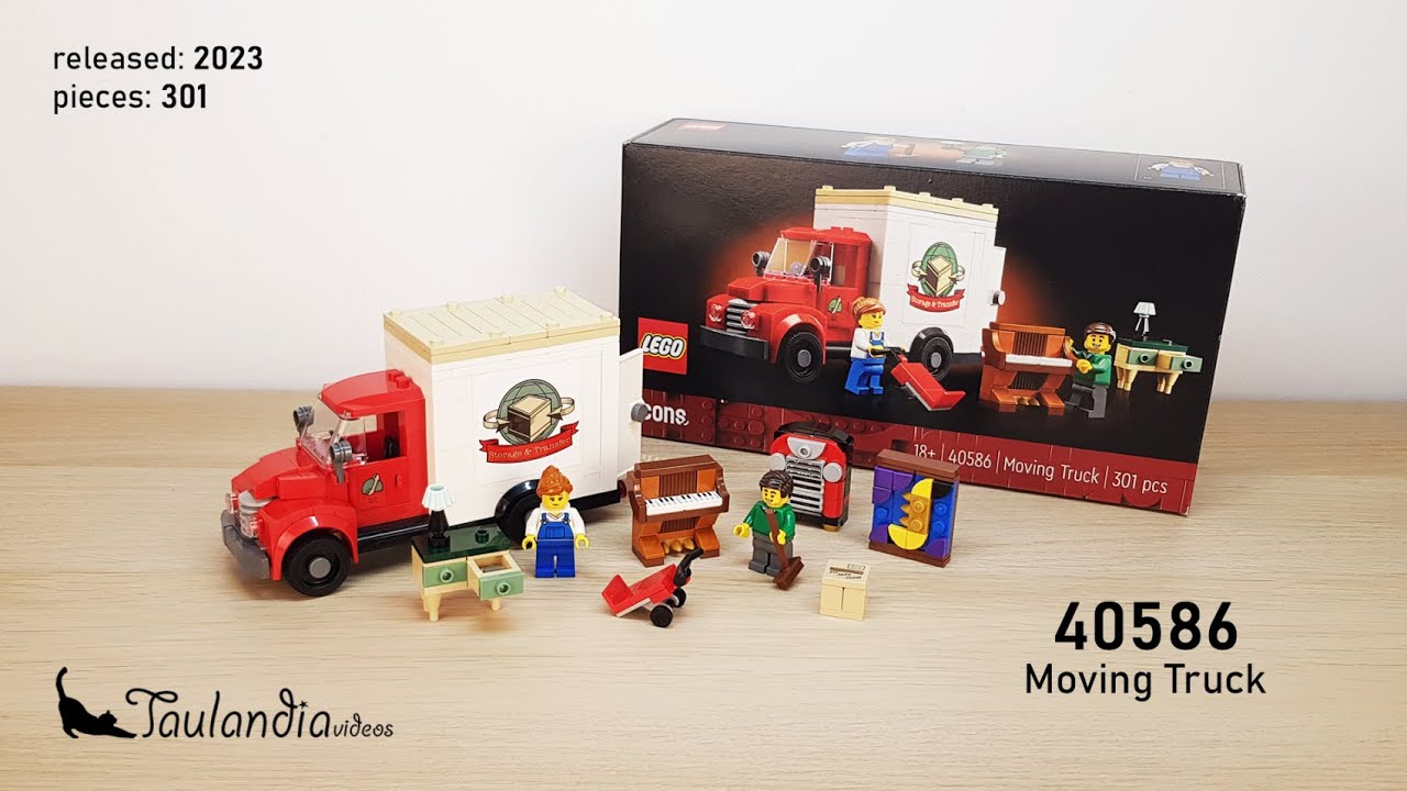 LEGO GWP Icons 40586: Moving Truck (2023) - Unboxing and speed building ...
